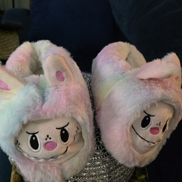 Shoes | Labubu Pastel Bunny Face Slippers | Poshmark